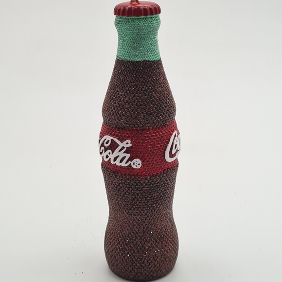 Kurt Adler | Holiday | Coca Cola Bottle Beaded Glitter Resin Ornament 4 ...